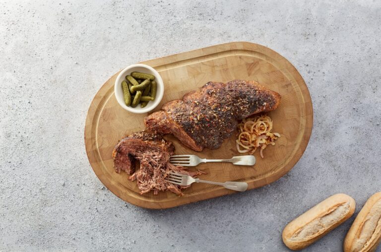 Slow-cooked Welsh Beef brisket