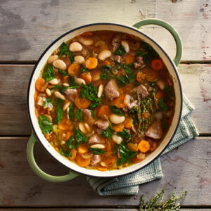 Welsh Lamb and butter bean stew